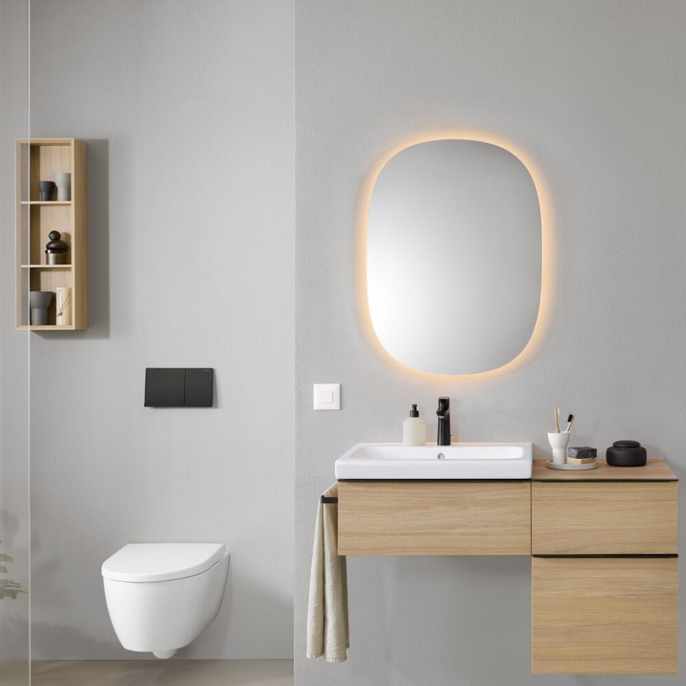 Bathroom furniture with practical storage space | Geberit North & South ...